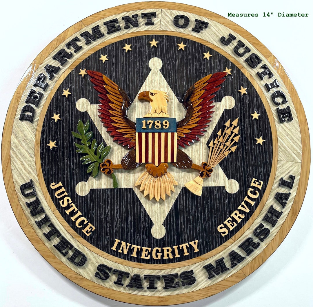 U.S. MARSHAL Service Seal DOJ-USMS - Etsy