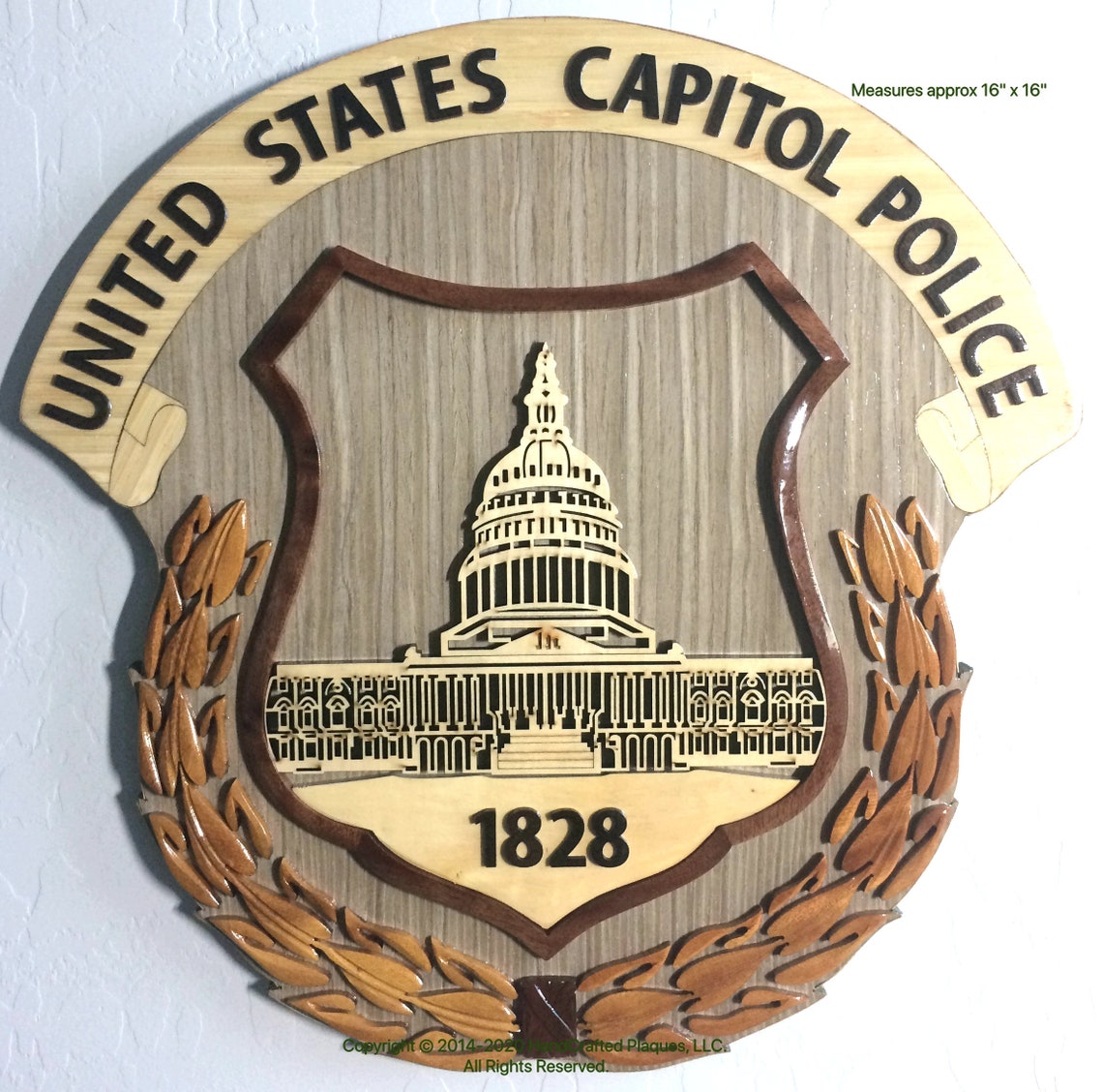 U.S. CAPITOL POLICE Wood Art Plaque - Etsy
