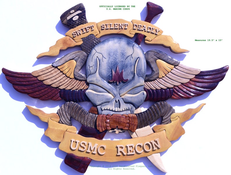 Marine Corps RECON JACK Wood Art Plaque - Etsy