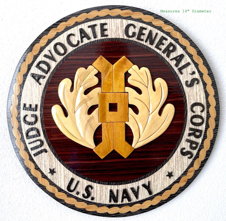 U.S. Navy JUDGE ADVOCATE General's Corps - JAG Corps Wood Art Plaque - Etsy