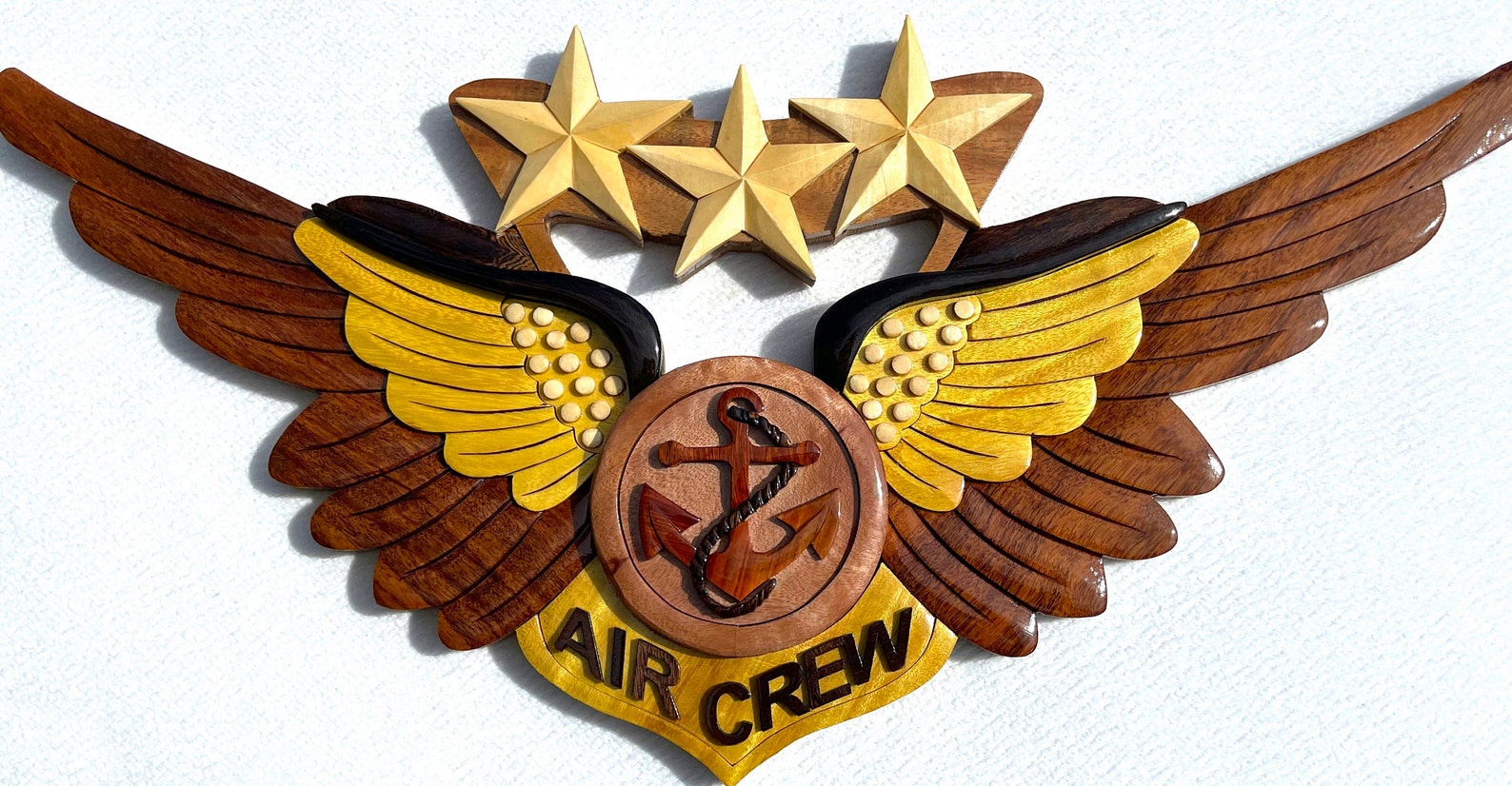 MARINE COMBAT AIRCREW Badge Wood Art Plaque - Etsy