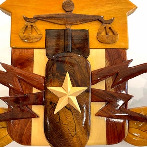 SENIOR PUBLIC SAFETY Bomb Tech Badge Wood Art Plaque - Etsy