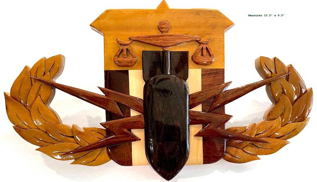 PUBLIC SAFETY BOMB Tech Badge Wood Art Plaque - Etsy