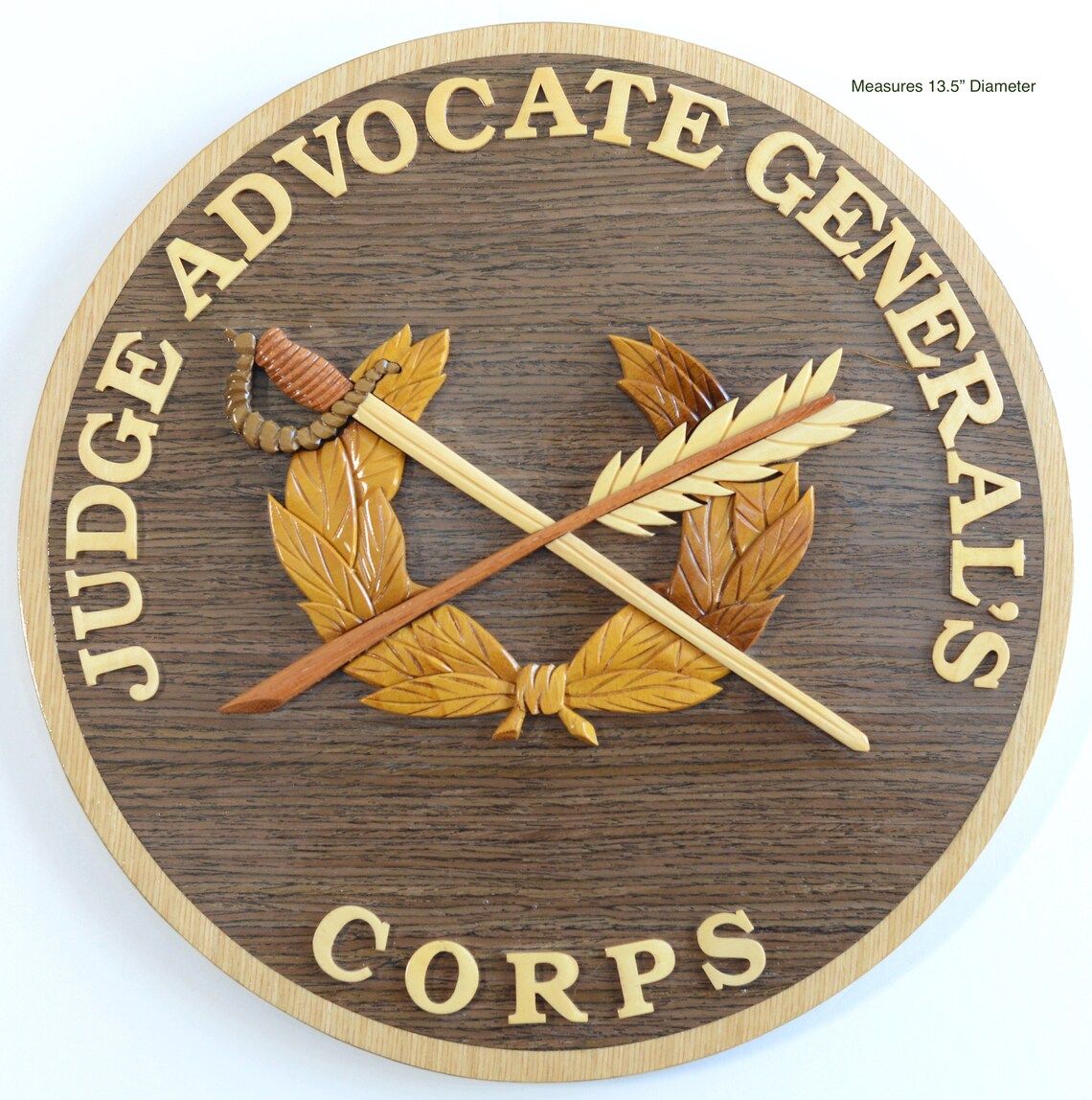 JUDGE ADVOCATE GENERAL'S Corps Wood Art Plaque | Etsy