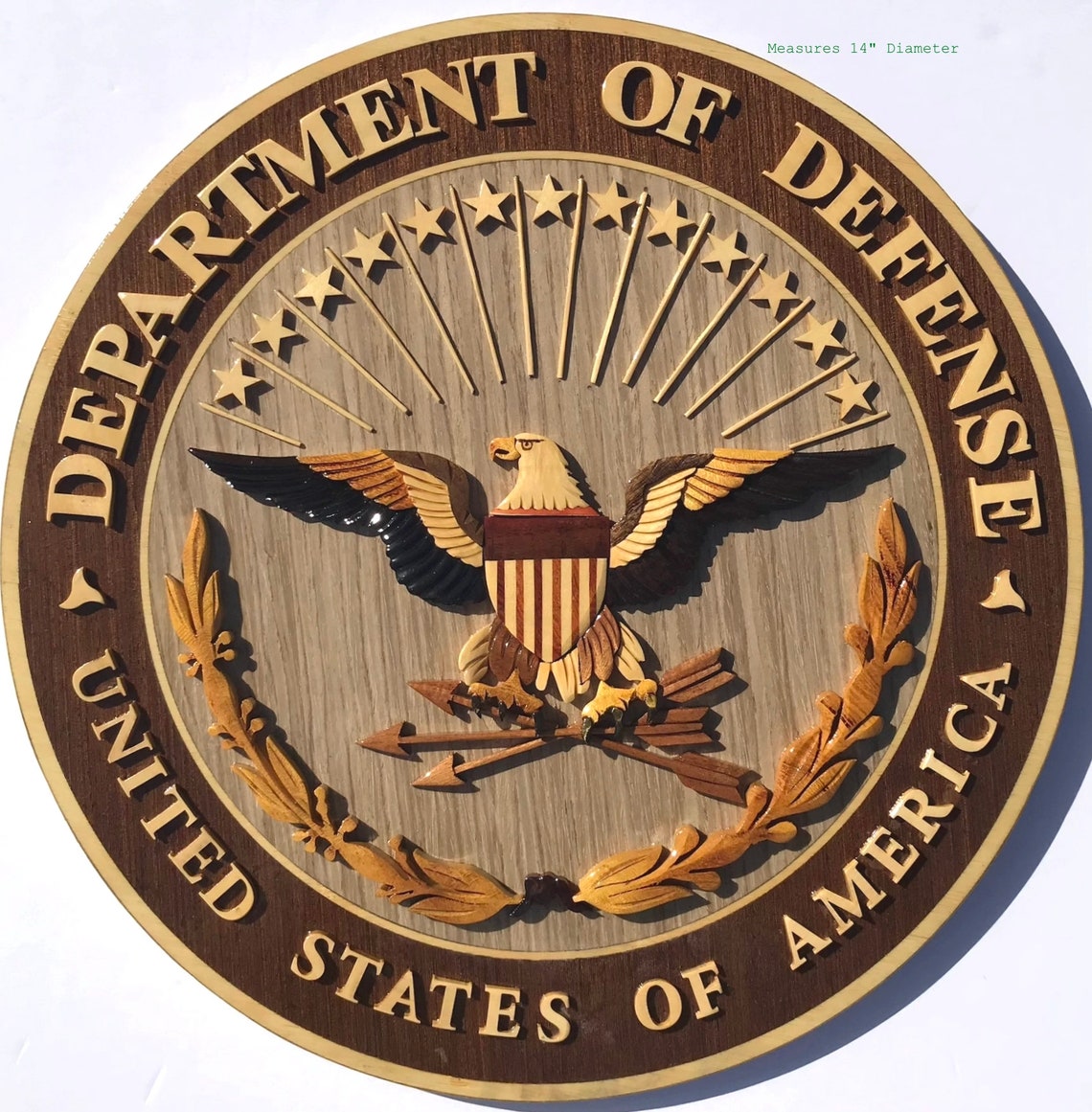 DEPARTMENT of DEFENSE SEAL Wood Art Plaque | Etsy