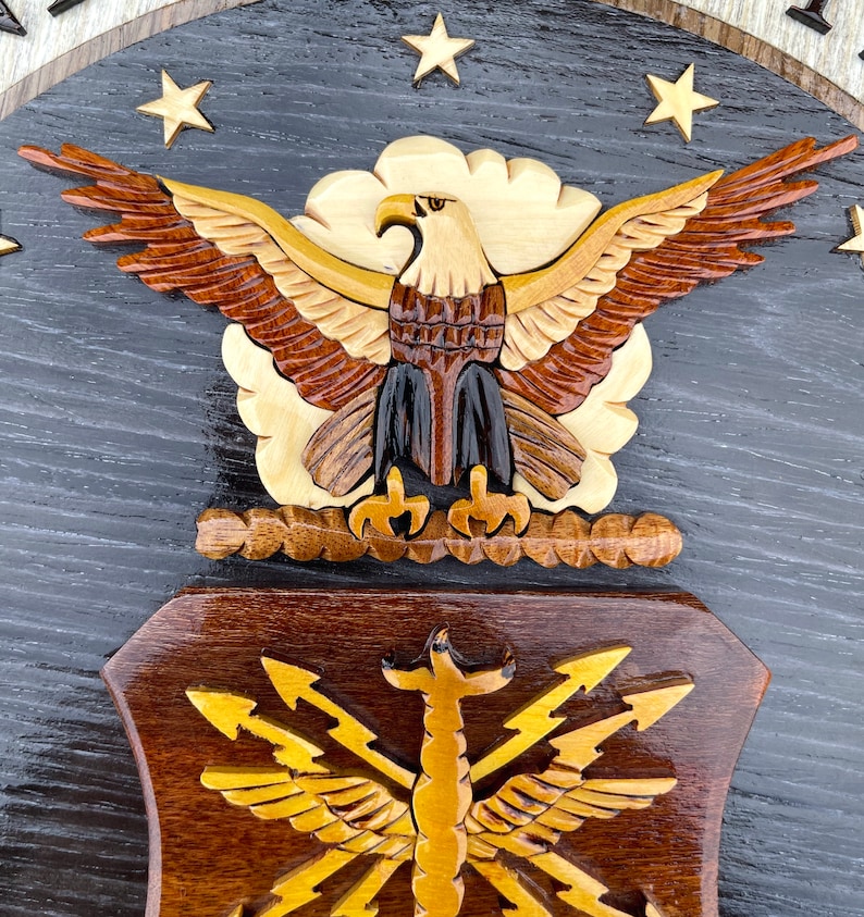 U.S. AIR FORCE EMBLEM Wood Art Plaque - Etsy