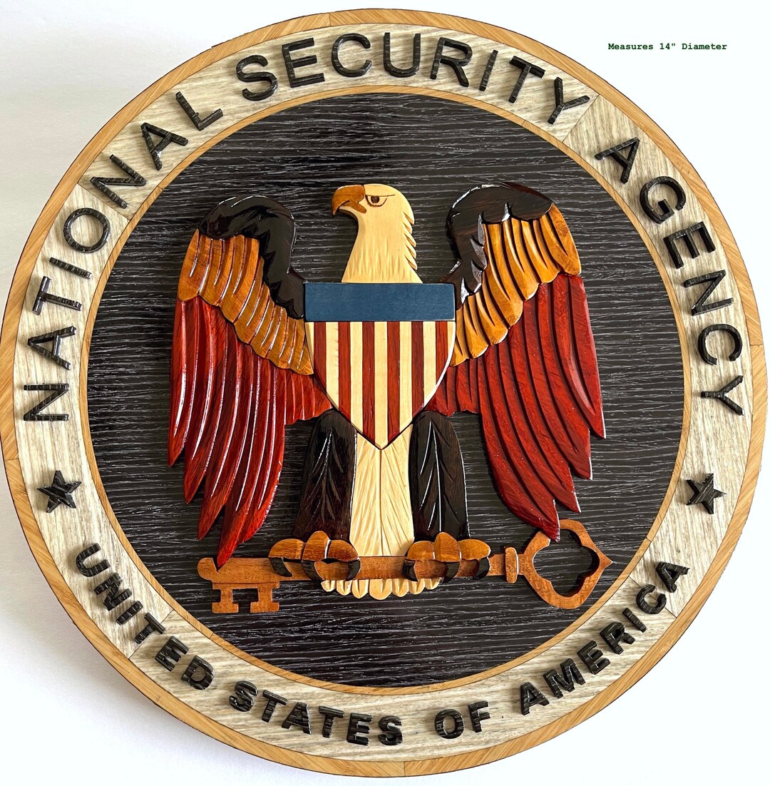 NATIONAL SECURITY AGENCY Wood Art Plaque Nsa - Etsy