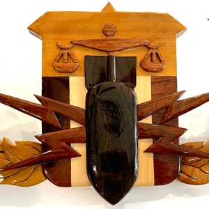 PUBLIC SAFETY BOMB Tech Badge Wood Art Plaque - Etsy