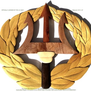 U.S. NAVY COMMAND ASHORE Badge Wood Art Plaque - Etsy