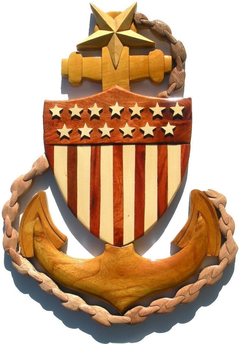 Senior CHIEF PETTY OFFICER Coast Guard Wood Art Plaque - Etsy