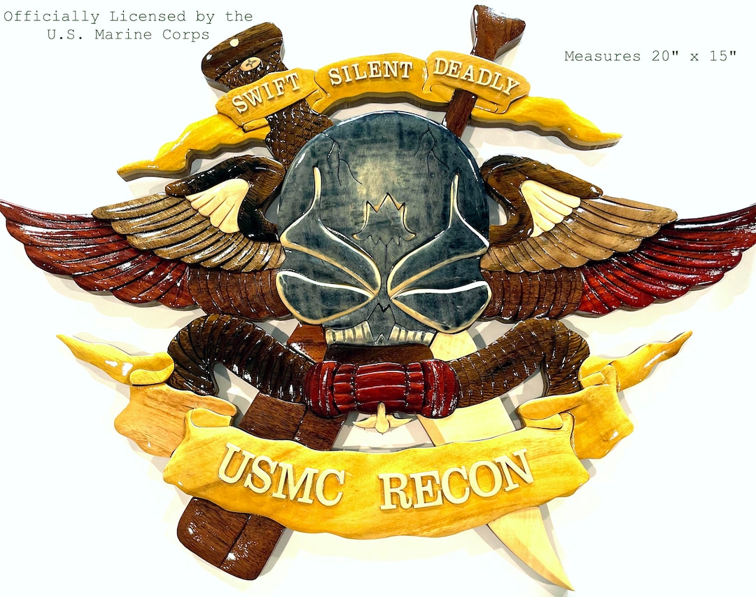 Marine Corps RECON JACK Wood Art Plaque - Etsy