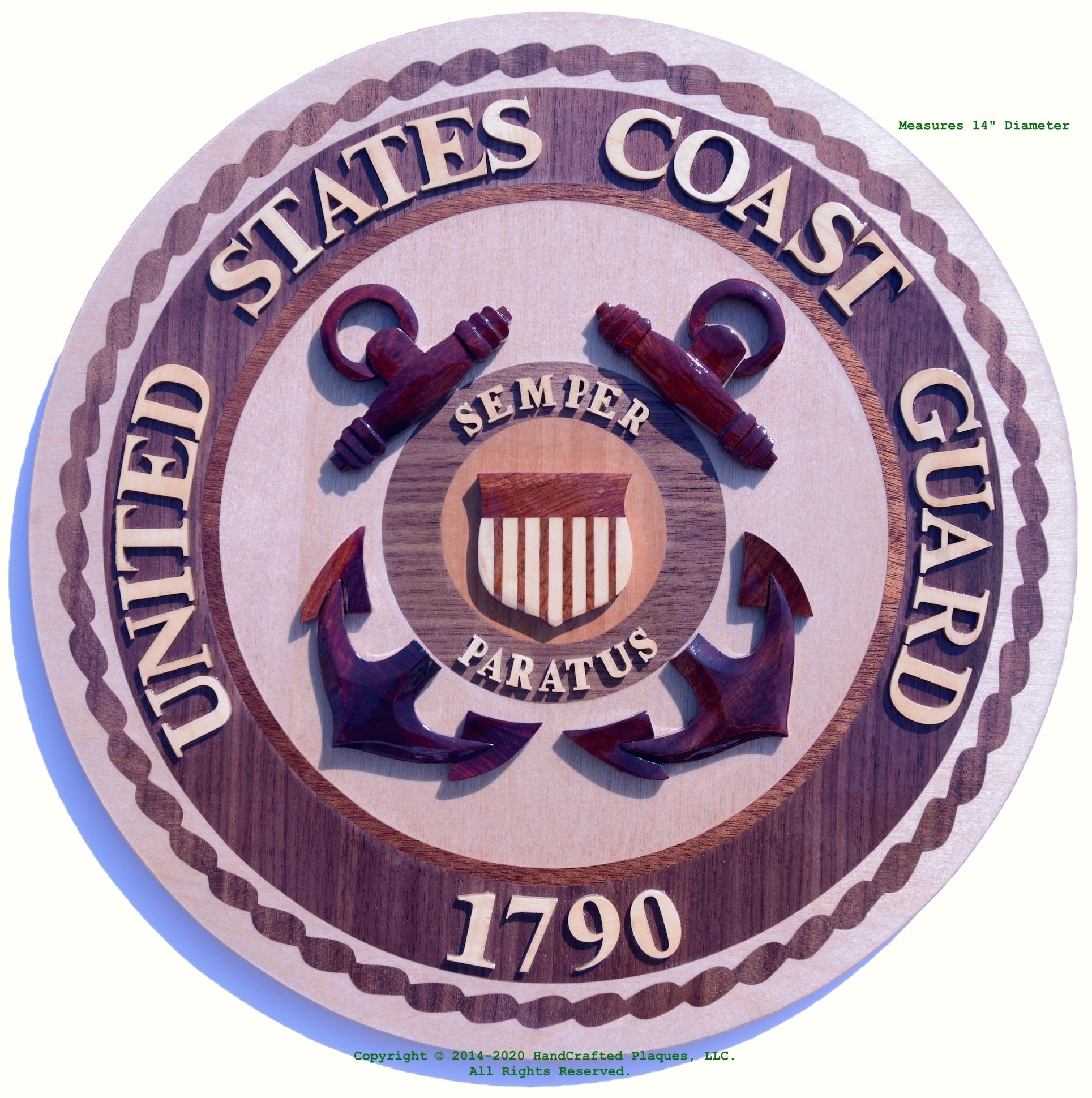 U.S. COAST GUARD EMBLEM Wooden Plaque - Etsy