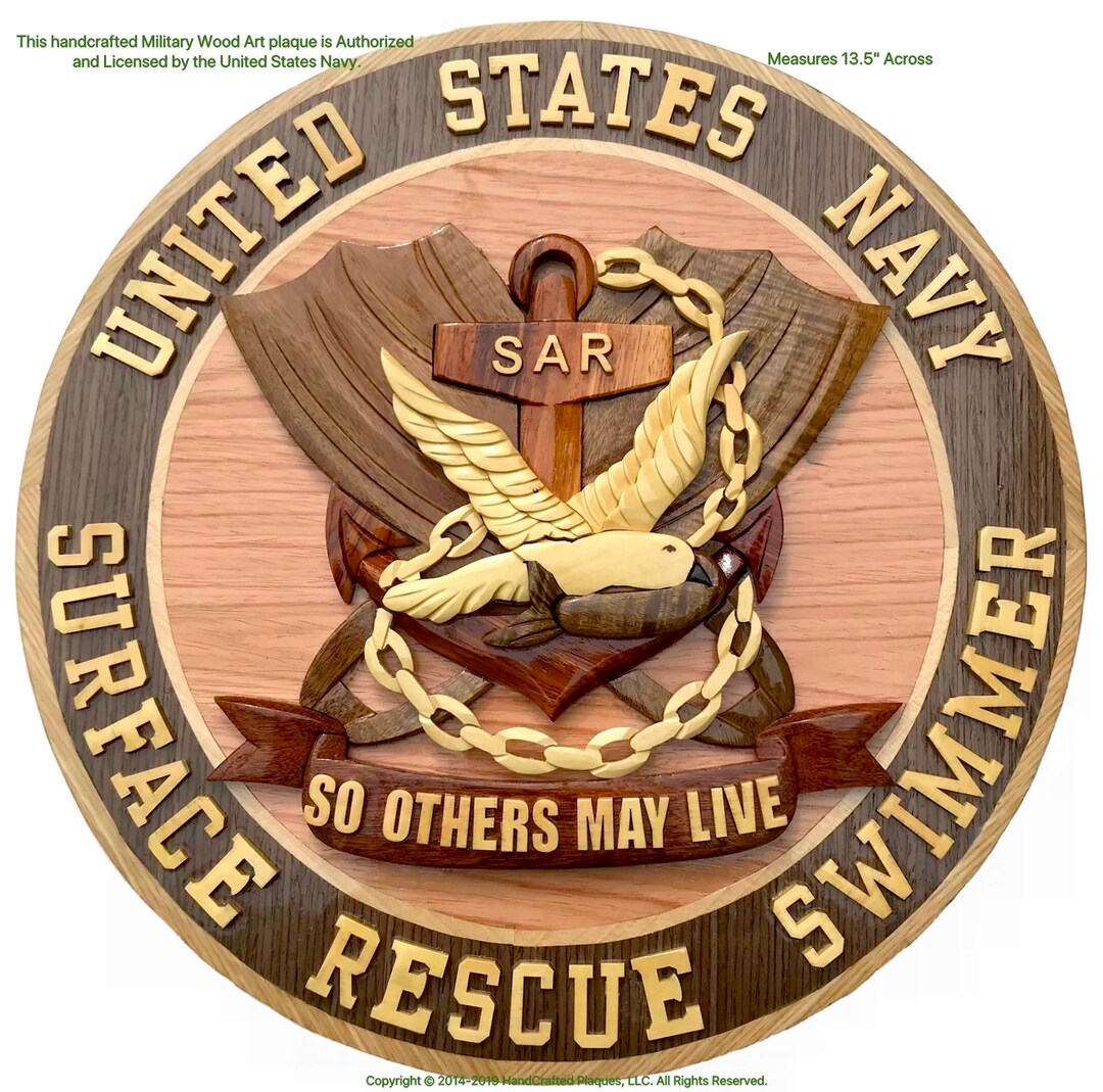 Navy SURFACE RESCUE SWIMMER Wood Art Plaque - Etsy