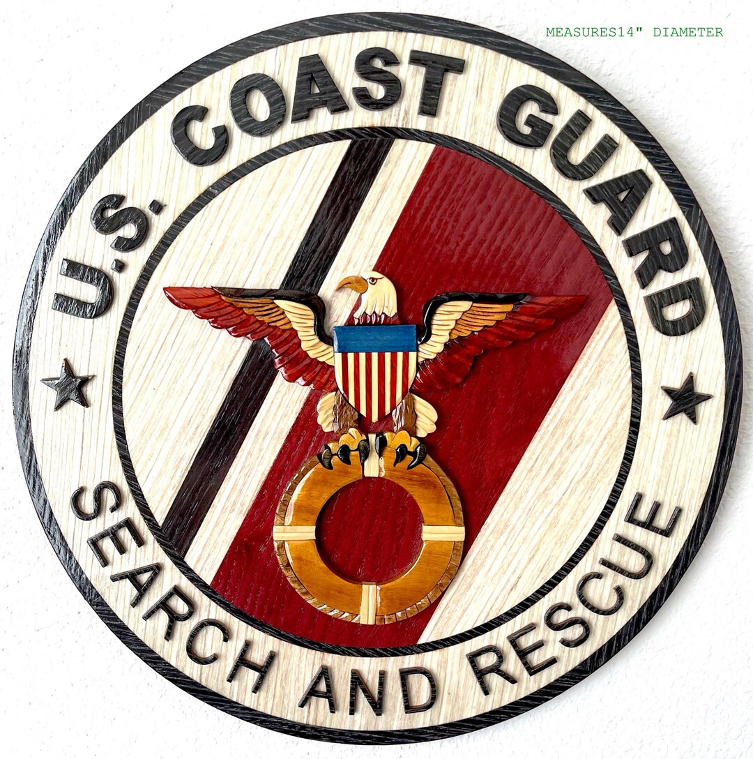 Coast Guard SEARCH AND RESCUE Wood Art - Etsy