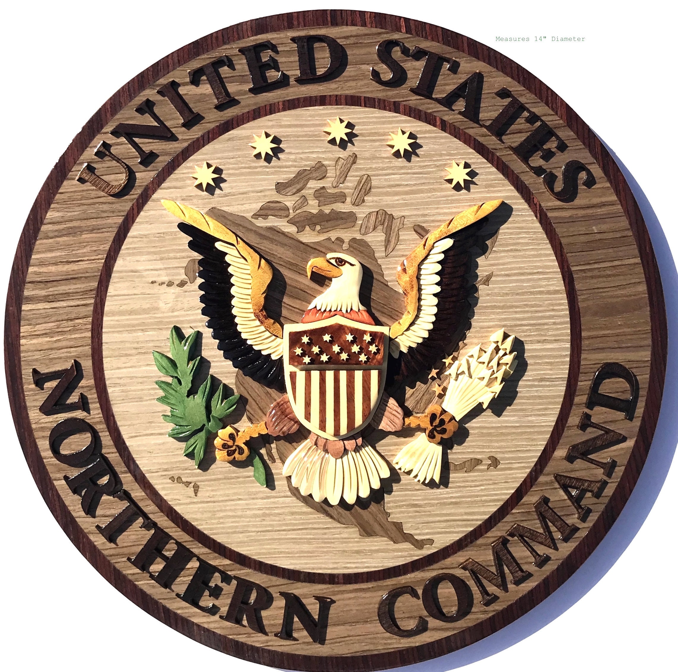 NORTHERN COMMAND NORTHCOM Wood Art Plaque - Etsy