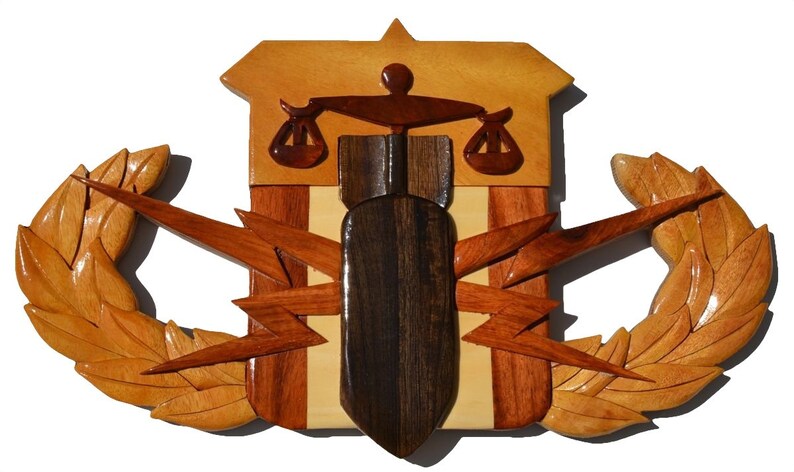 PUBLIC SAFETY BOMB Tech Badge Wood Art Plaque - Etsy