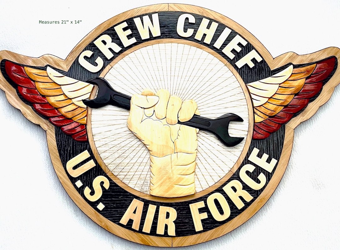 U.S. Air Force CREW CHIEF Wood Art Plaque - Etsy