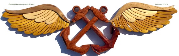 U.S. Navy AVIATION BOATSWAINS Mate AB Wings Wood Art | Etsy