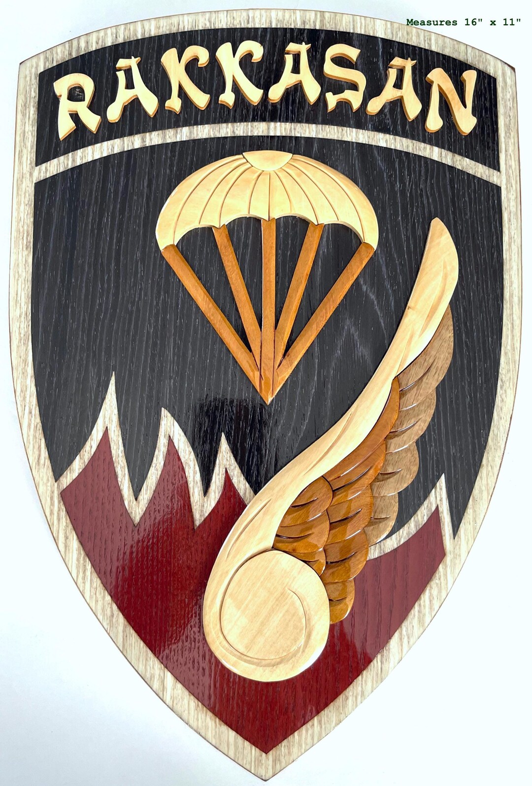 RAKKASAN 187th AIRBORNE Emblem Wood Art Plaque - Etsy