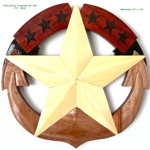 Navy COMMAND AT SEA Badge Wood Art - Etsy