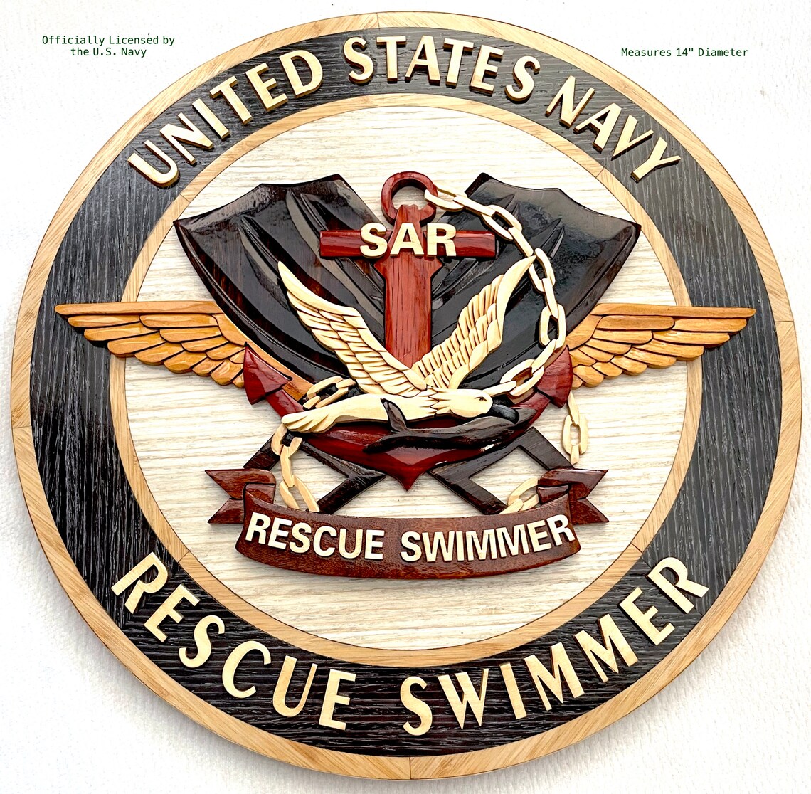 Navy Rescue Swimmer SAR Wood Art - Etsy