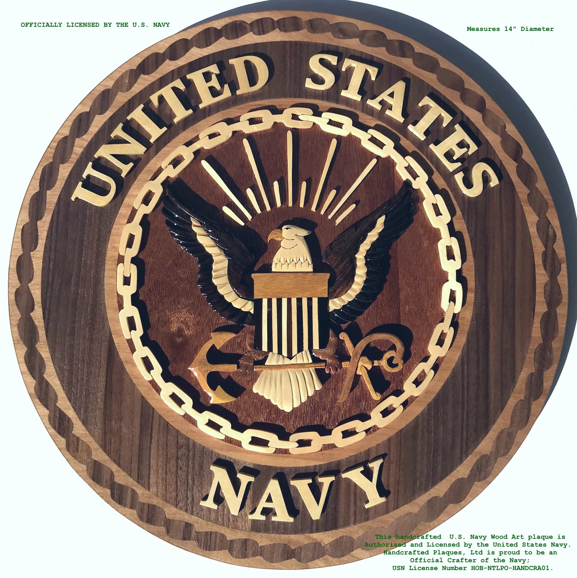 U.S. NAVY EMBLEM Wooden Plaque - Etsy