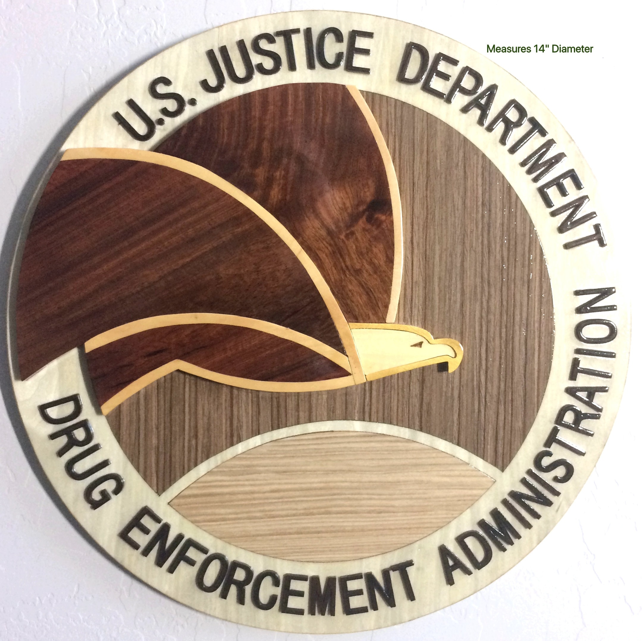 DRUG ENFORCEMENT Administration DEA Handcrafted Wood Art - Etsy