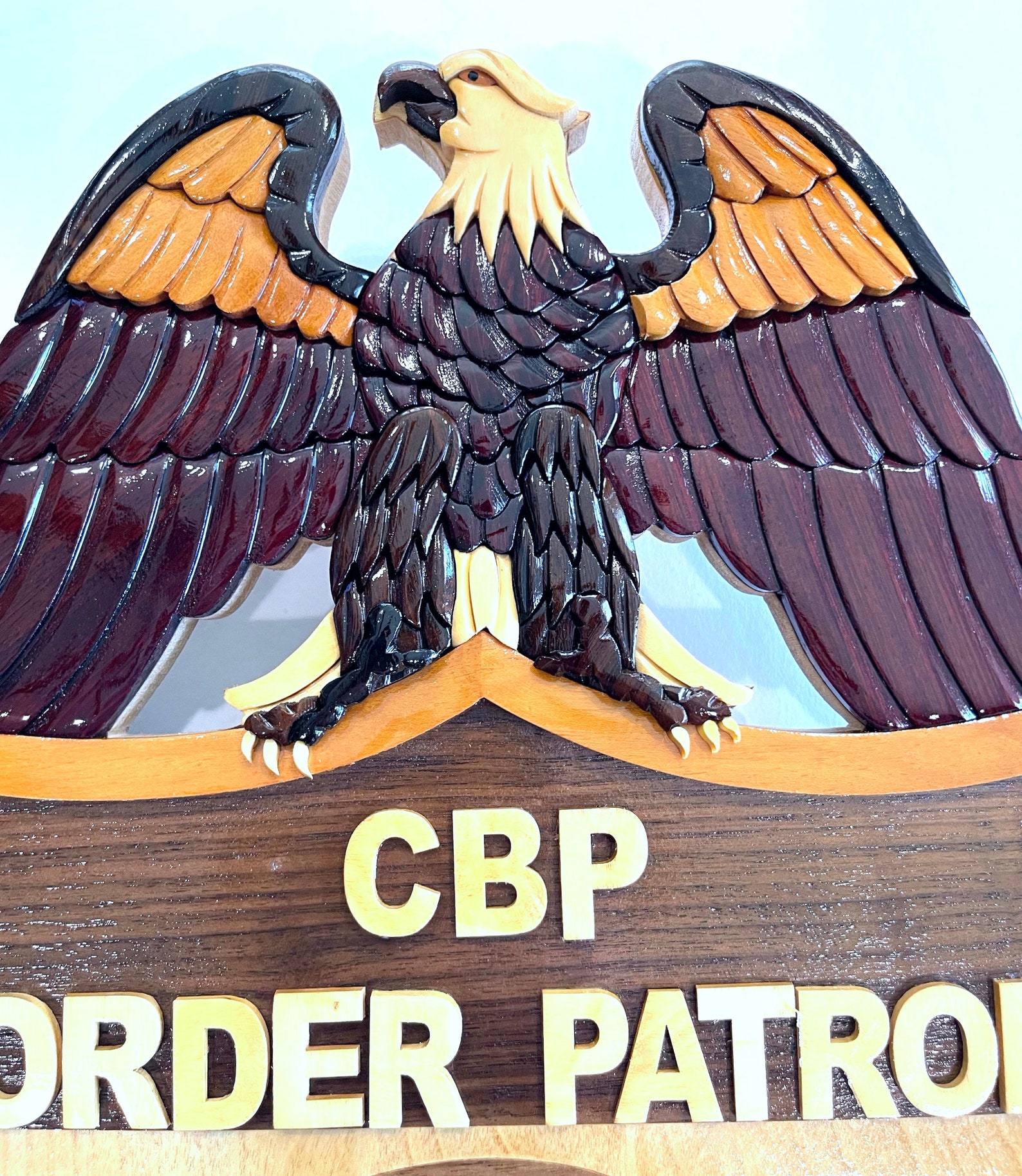 U.S. BORDER PATROL Badge Wood Art - Etsy