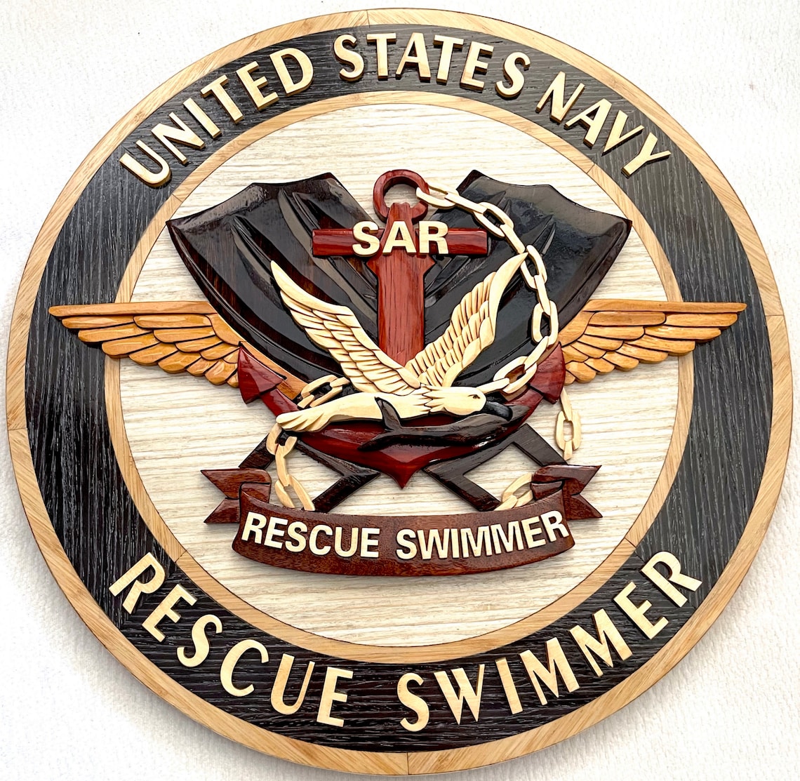 Navy Rescue Swimmer SAR Wood Art - Etsy