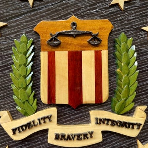 FBI Emblem Wood Art - Federal Bureau of Investigation Seal - Etsy