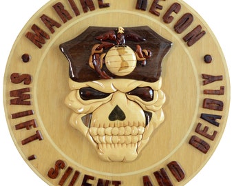 Marine Corps SPECIAL OPS Command MARSOC Wood Art Plaque | Etsy