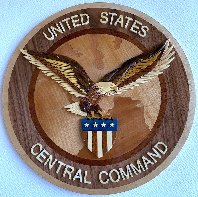 CENTRAL COMMAND CENTCOM Wood Art Plaque | Etsy