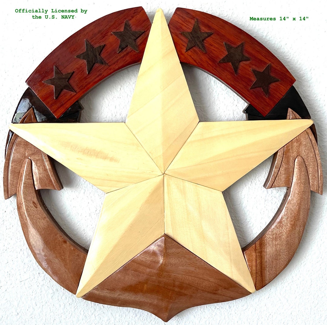 Navy COMMAND AT SEA Badge Wood Art - Etsy