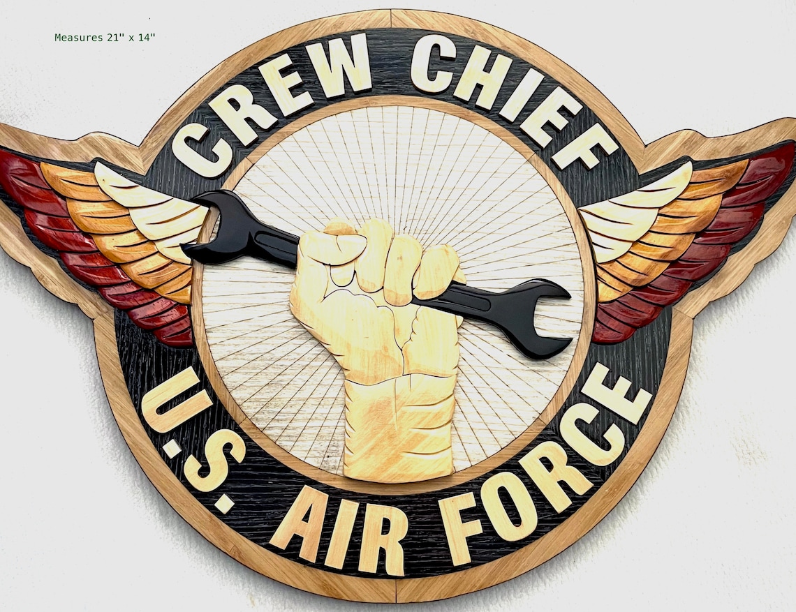 U.S. Air Force CREW CHIEF Wood Art Plaque - Etsy