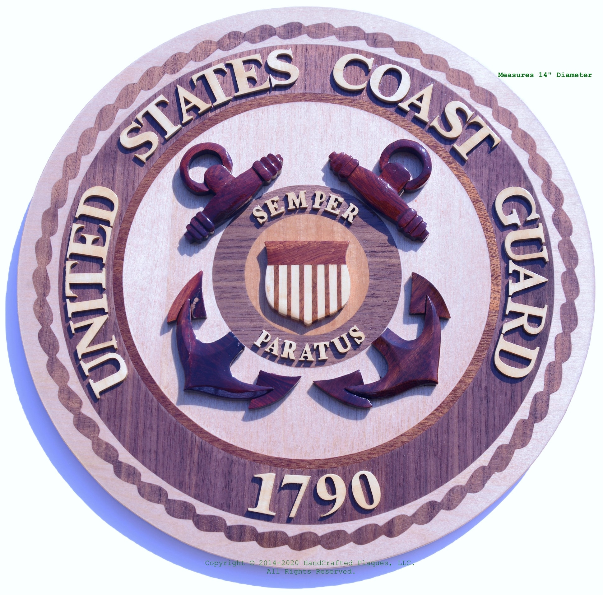 U.S. COAST GUARD EMBLEM Wooden Plaque - Etsy