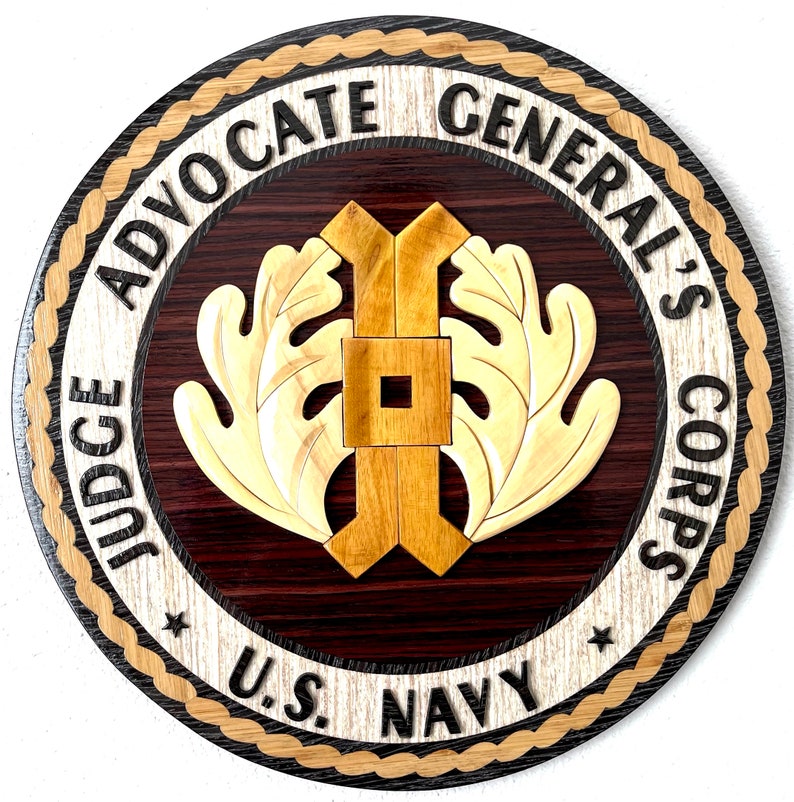 U.S. Navy JUDGE ADVOCATE General's Corps JAG Corps Wood - Etsy