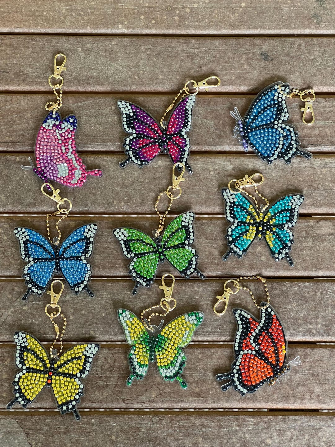 Keychains - Diamond Art - Butterflies - Etsy