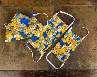 Simpsons Face Mask - Etsy