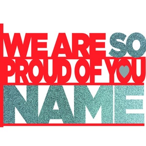 Personalised 'we Are SO Proud' Card - Etsy