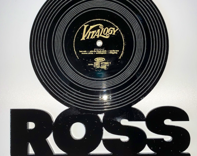 Personalised Vinyl Record Topper - Etsy