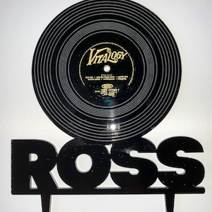 Personalised Vinyl Record Topper - Etsy