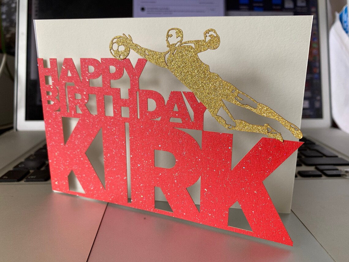 Personalised Goalkeeper/soccer Birthday Card - Etsy