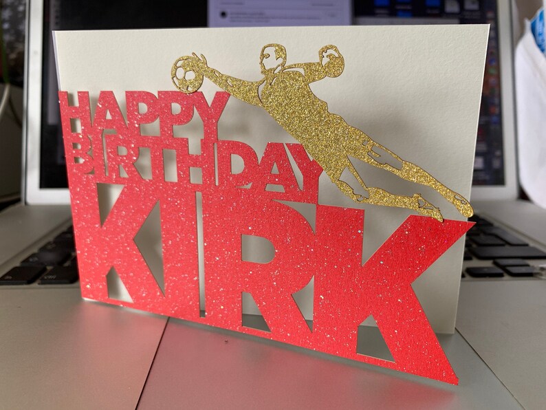Personalised Goalkeeper/soccer Birthday Card | Etsy