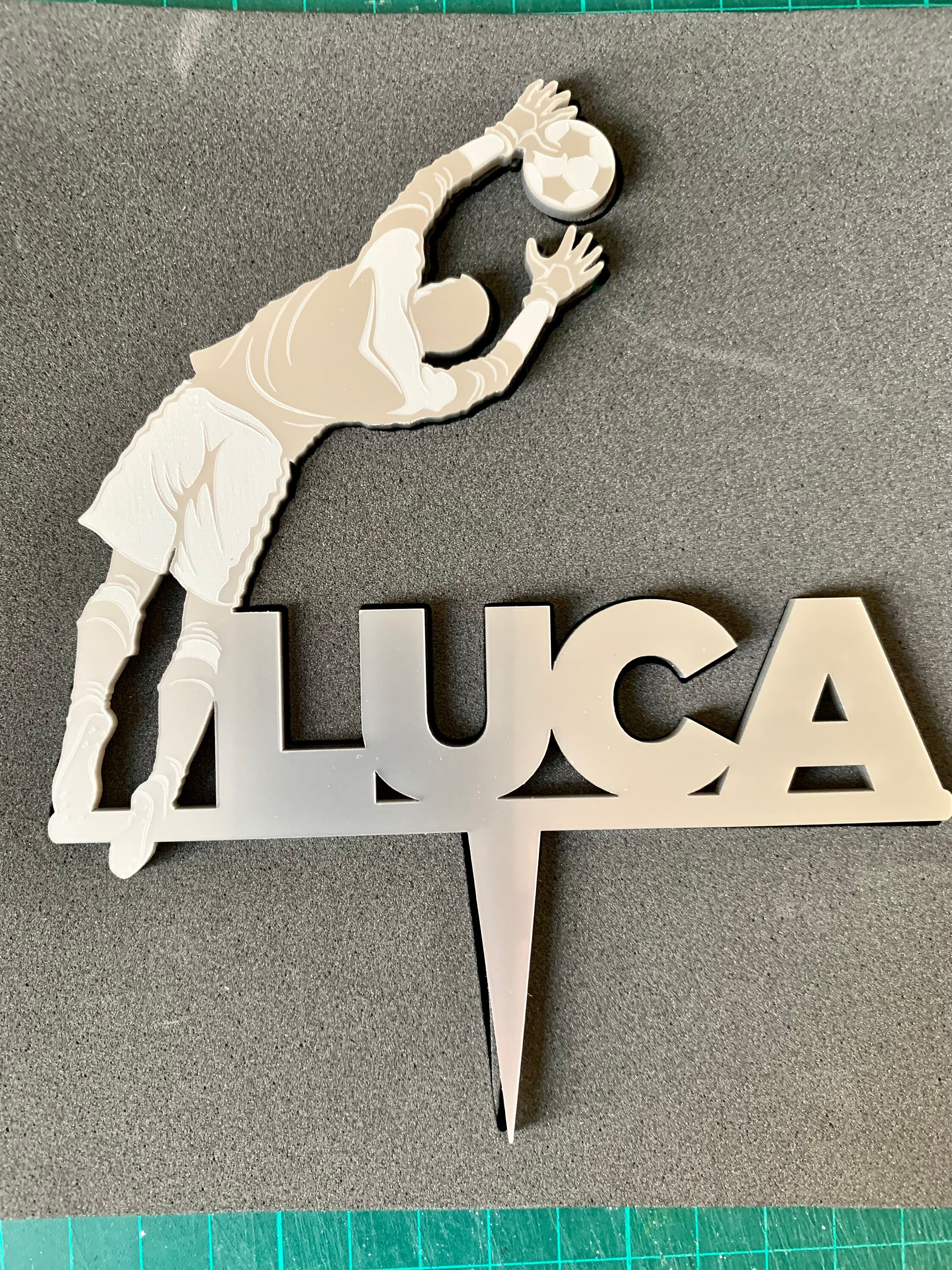 Personalised Goalkeeper Cake Topper - Etsy