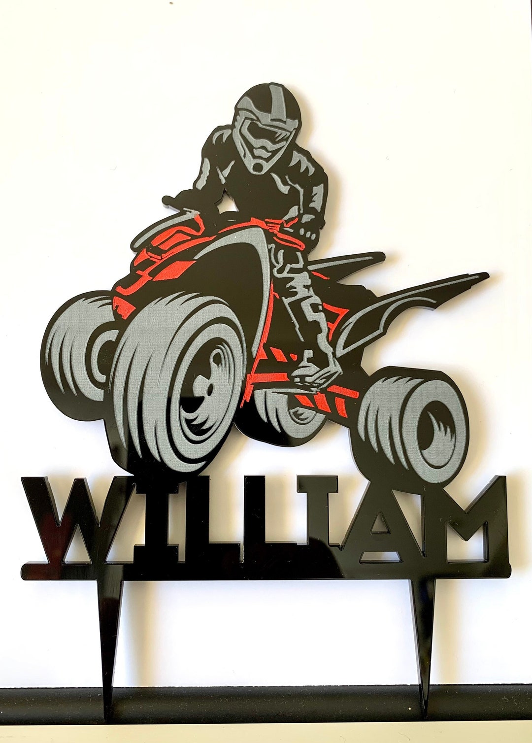 Personalized ATV Cake Topper: Adventure Rider Cake Decor - Etsy