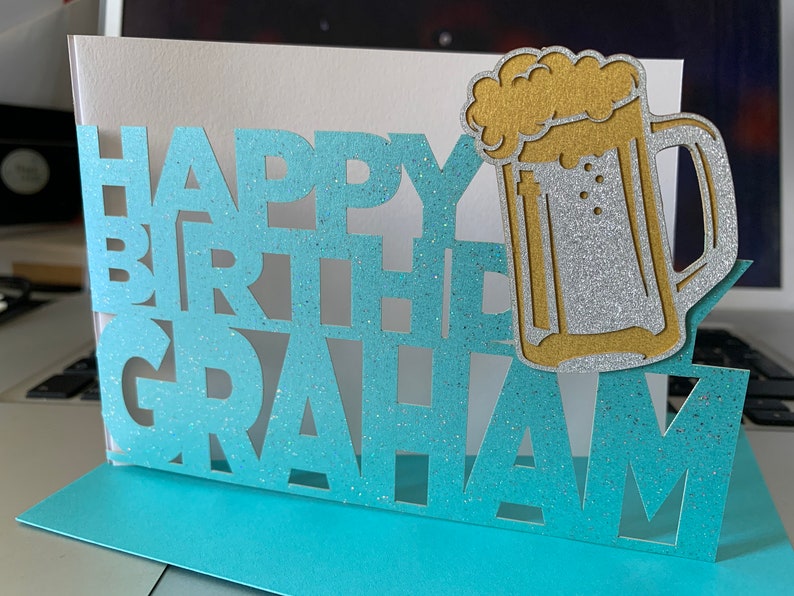 Personalised Beer Birthday Card - Etsy UK