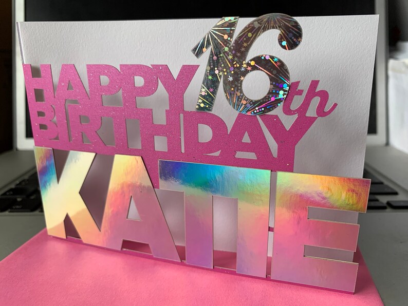 Personalised Number Birthday Card | Etsy