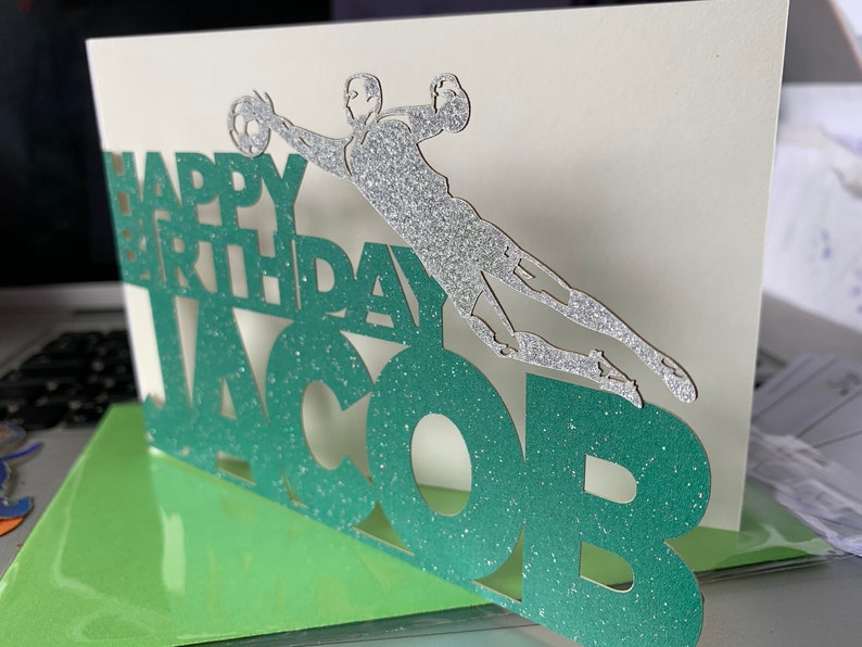 Personalised Goalkeeper/soccer Birthday Card | Etsy