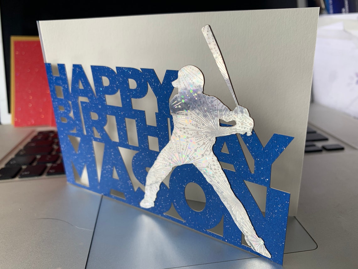 Personalised Baseball Birthday Card - Etsy