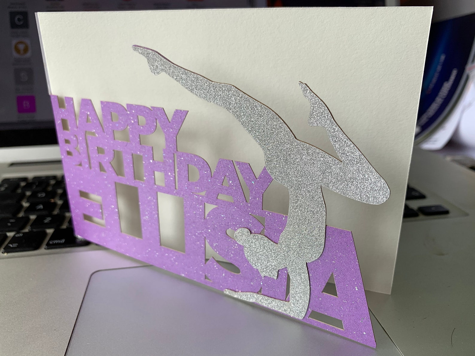 Personalised Gymnast Birthday Card - Etsy